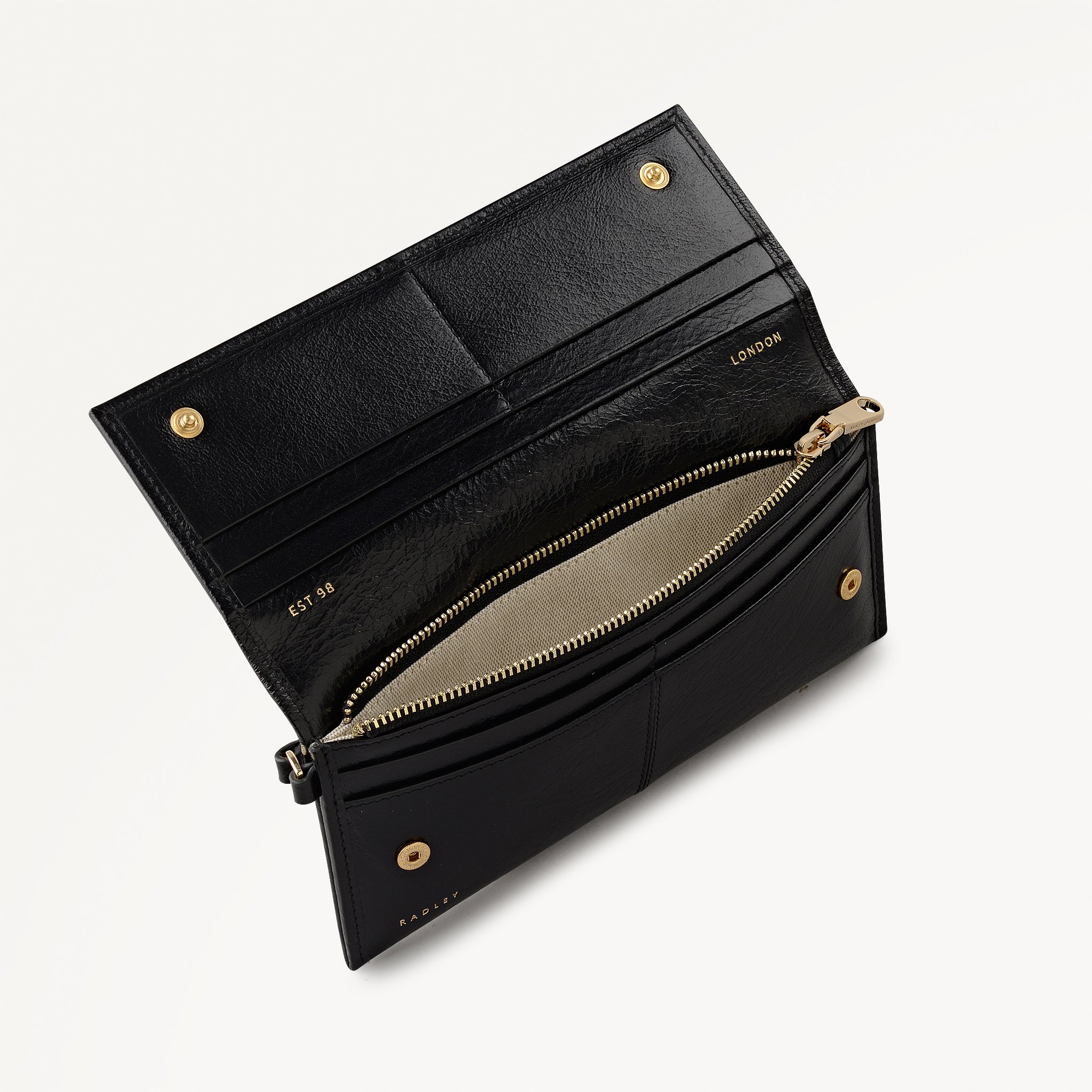 Black Large Flapover Wallet | Chilton Grove SS26 | Radley London